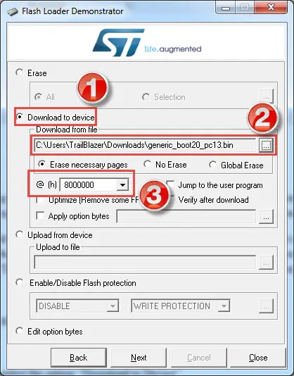 Upload Stm32f103c8t6 Usb Bootloader Program Stm32 Via Usb Port