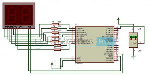 Digital Temperature Sensor Circuit using 8051 & AVR Microcontrollers