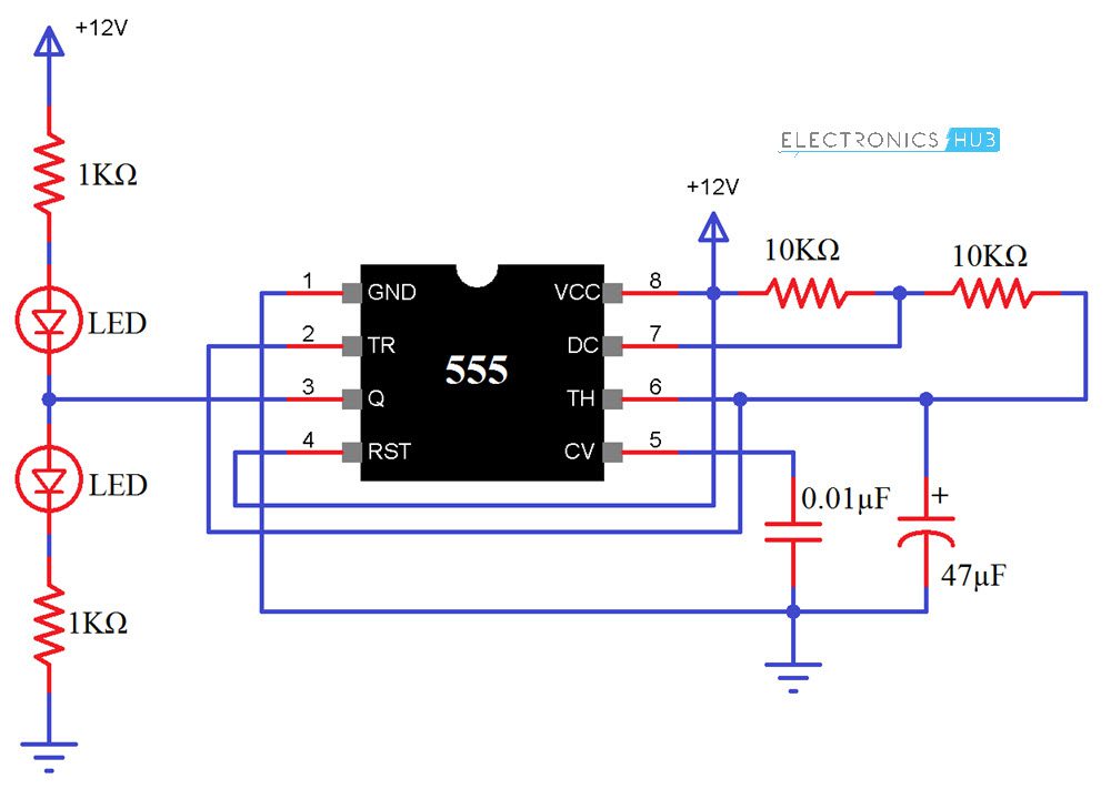 555 Timer IC Testing Circuit And Its Working 555 Timer IC Testing Circuit And Its Working