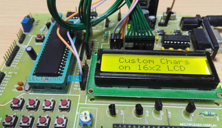 Interfacing 16×2 LCD with 8051 - Circuit, Pin Diagrams and Coding