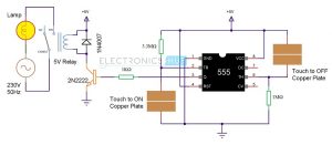 Touch ON and OFF Switch Circuit Diagram and Working