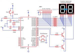 2 Digit Up Down Counter Circuit using 7 Segment Displays with Circuit ...