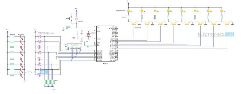 Street Lights that Glow on Detecting Vehicle Movement Circuit