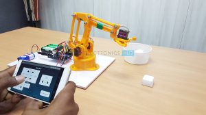 DIY Arduino & Bluetooth Controlled Robotic Arm Project