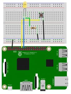 How to Interface a Push Button with Raspberry Pi?
