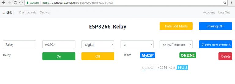 Control a Relay From Anywhere in the World using ESP8266 - ElectronicsHub