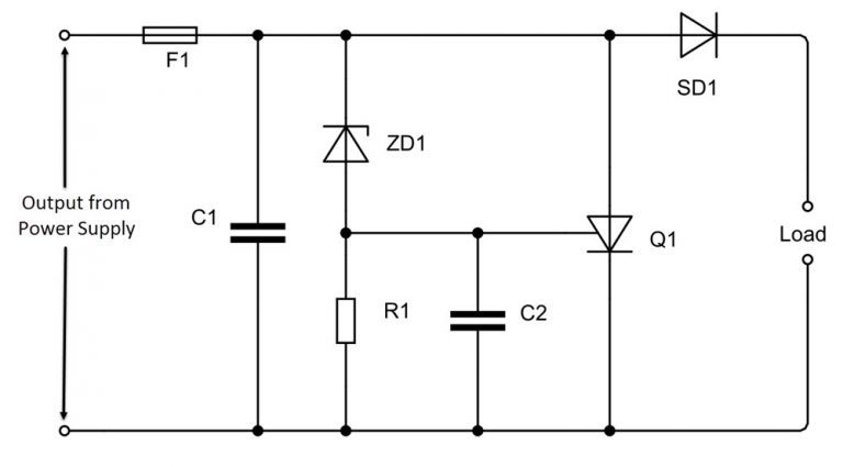 Crowbar Circuit | Design using Thyristor, Working | Overvoltage ...
