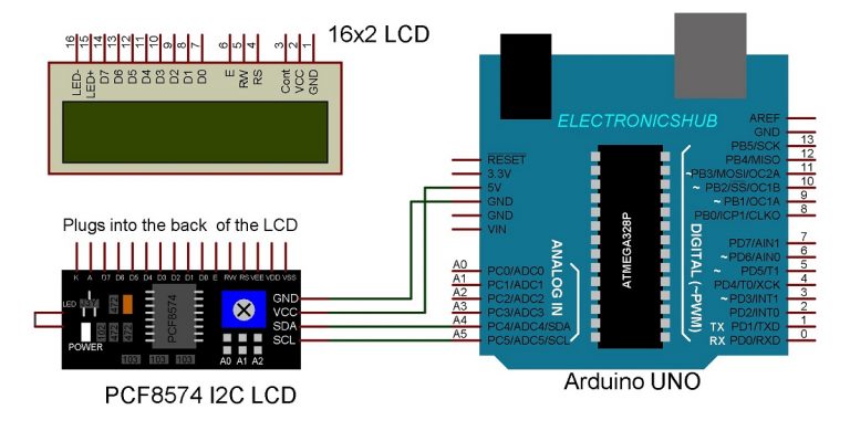 How to Connect PCF8574 I2C LCD with Arduino?