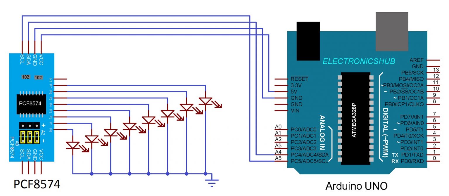 Expand Arduino's IO | Interfacing PCF8574 with Arduino | Expand Arduino ...