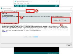 Interfacing MFRC522 RC522 RFID Reader Module with Arduino