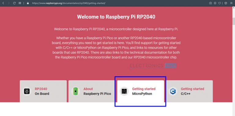 Programming Raspberry Pi Pico with MicroPython | A Beginner's Guide