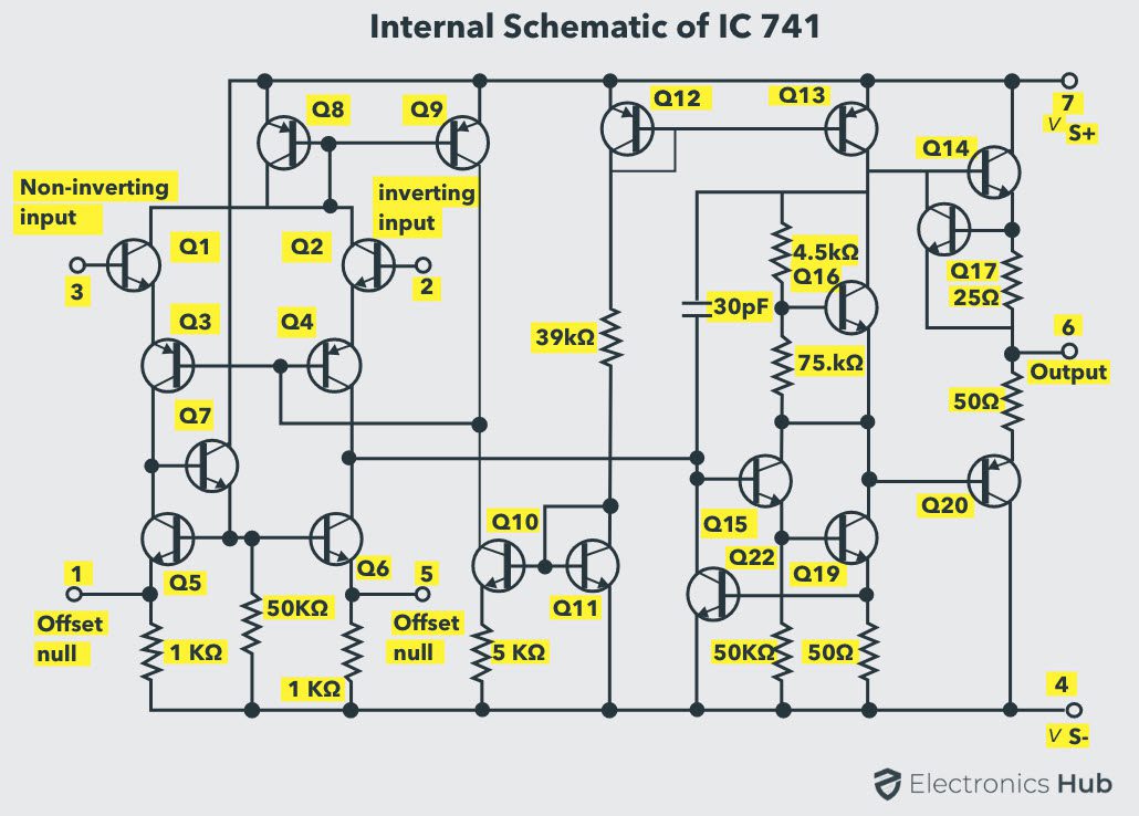 Differential Amplifier Using Op Amp 741 Spec