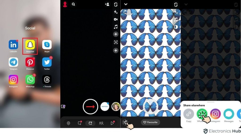 How To Unlock The Butterflies Lens On Snapchat