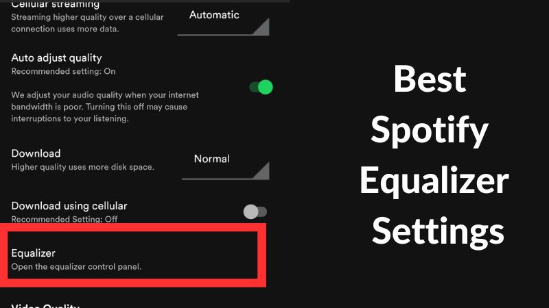 Best Spotify Equalizer Settings