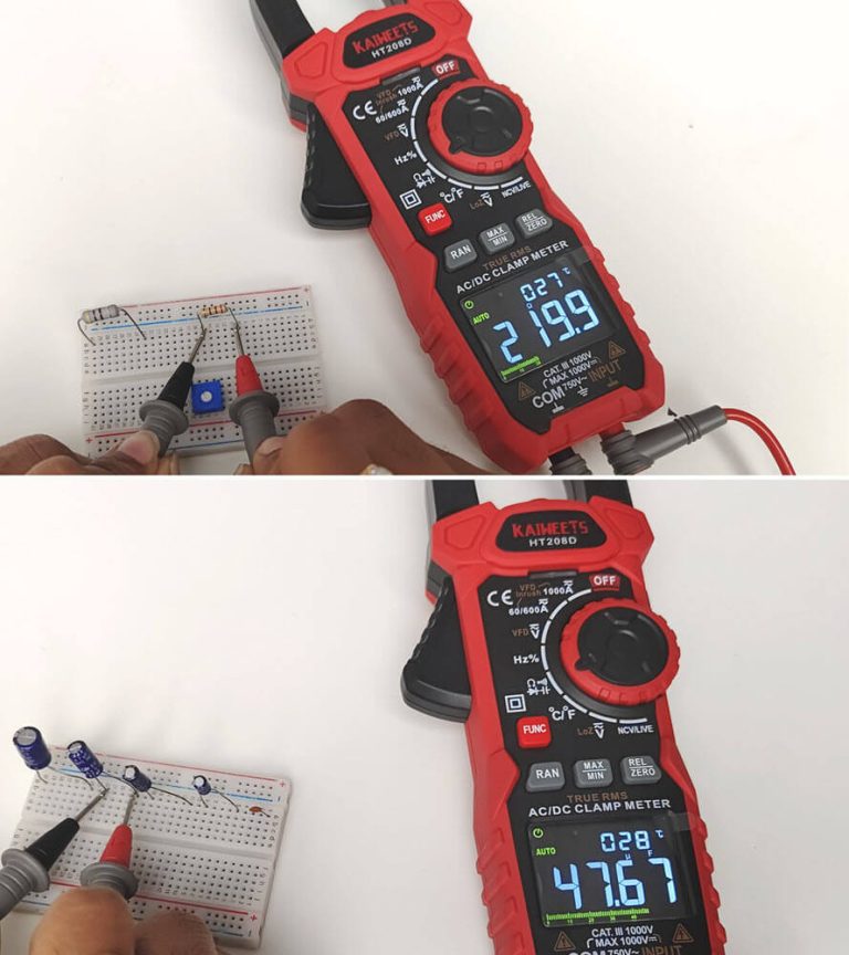 KAIWEETS HT208D Inrush Clamp Meter Review - ElectronicsHub USA