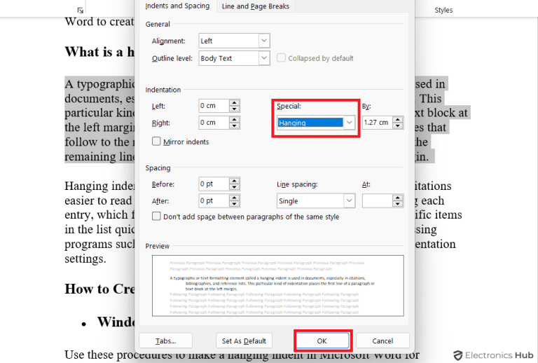 Hanging Indent in Word: Easy Guide for Perfect Formatting