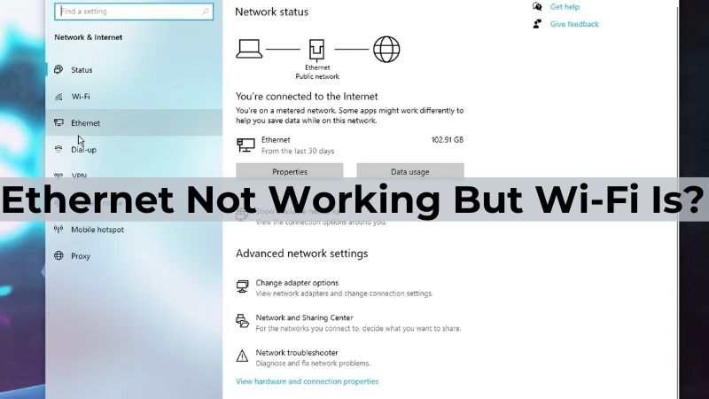 Ethernet Down, Wi-Fi Up? Fix It Fast! (Easy Steps)