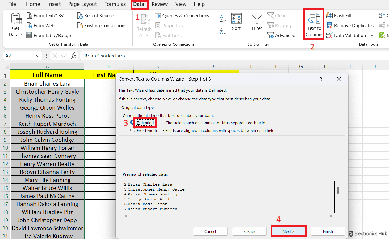 How Do I Separate Names in Excel?