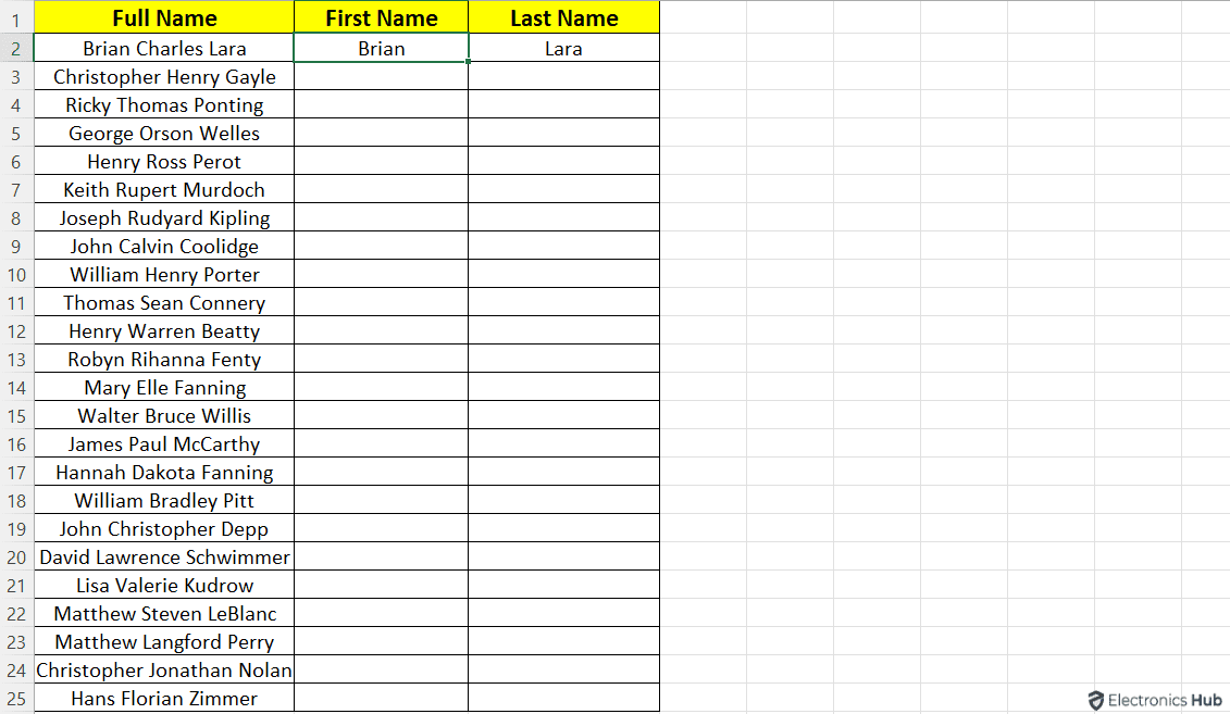 How Do I Separate Names in Excel?
