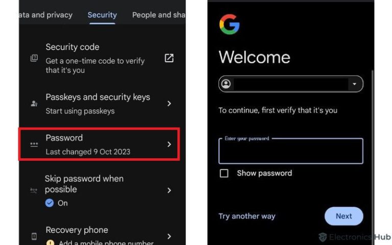 Change or Reset Your Gmail Password