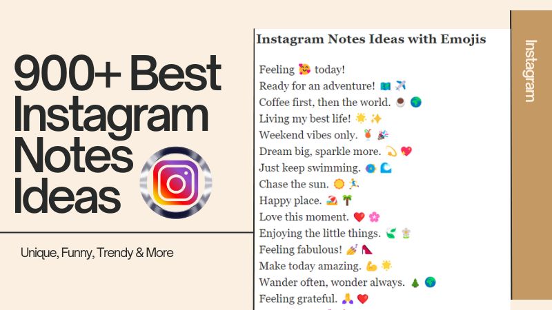 Best Instagram Notes Ideas For Girls & Boys(Aesthetic)