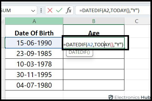 How To Calculate Age In Excel? - A Simple Guide