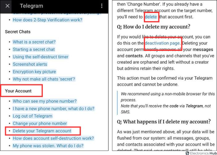 How To Delete Telegram Account Permanently?