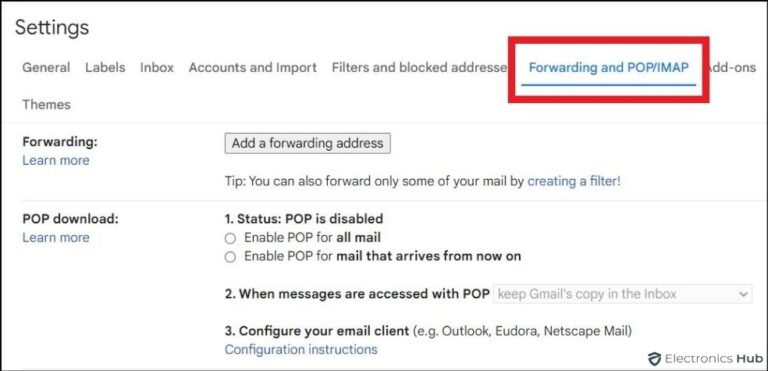 How To Setup Gmail POP Settings