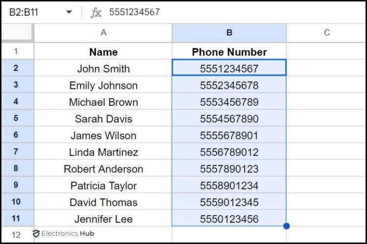 How To Format Phone Numbers In Google Sheets?