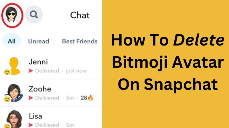 How To Delete Snapchat Bitmoji