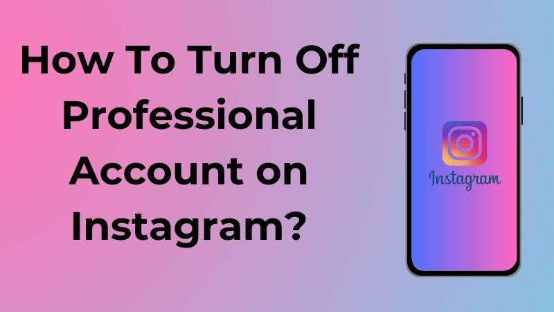How To Turn Off Professional Account On Instagram?