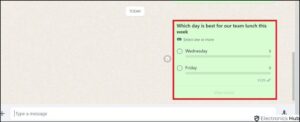 How To Do A Poll In WhatsApp?