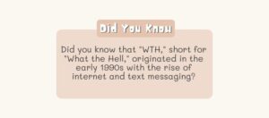 WTH Meaning: Use Cases, Examples, Facts & More